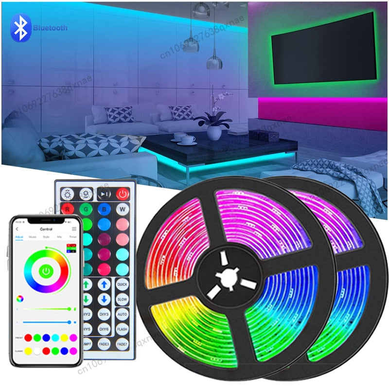 LED Room Lights Color RGB Tpae Bluetooth LED Strip Bedroom Decoration